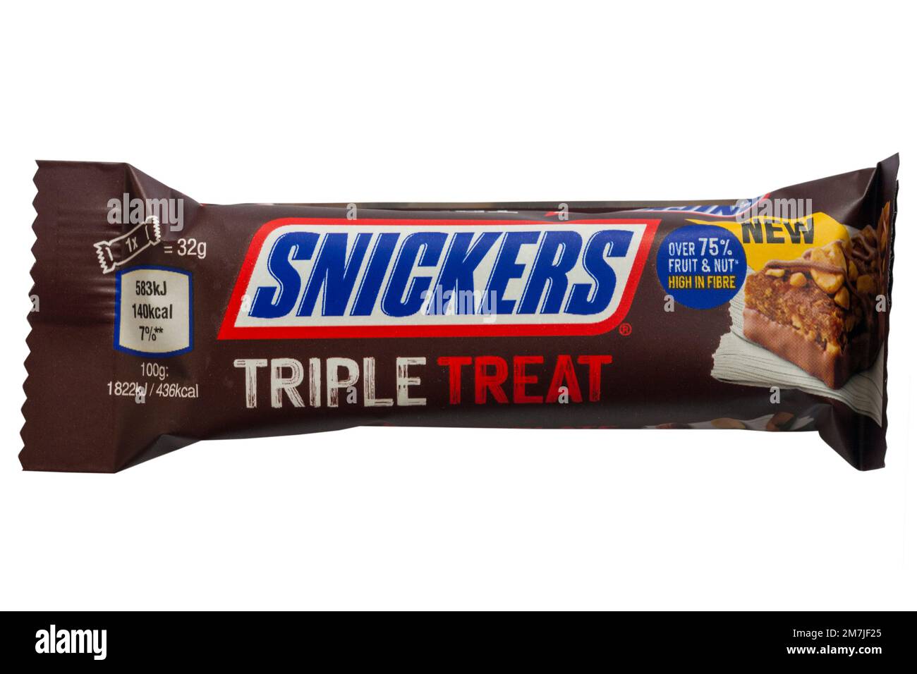 Barre de chocolat triple friandise snickers Banque de photographies et ...
