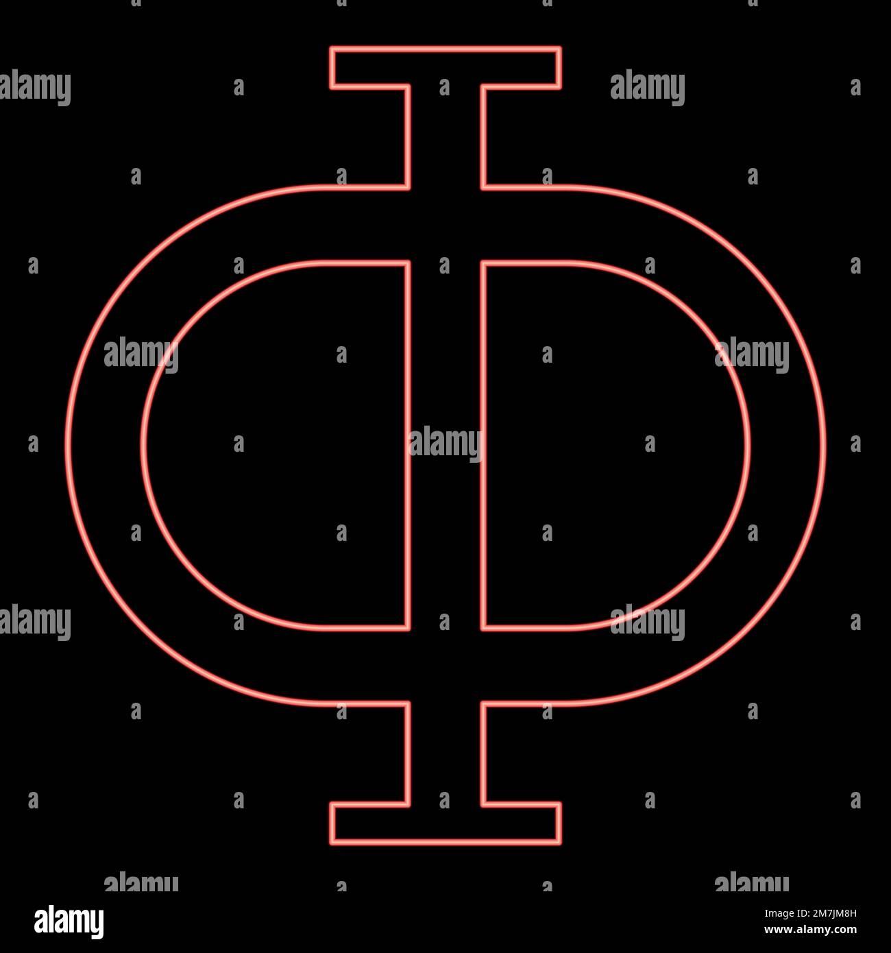 Greek alphabet phi Banque d'images vectorielles - Alamy