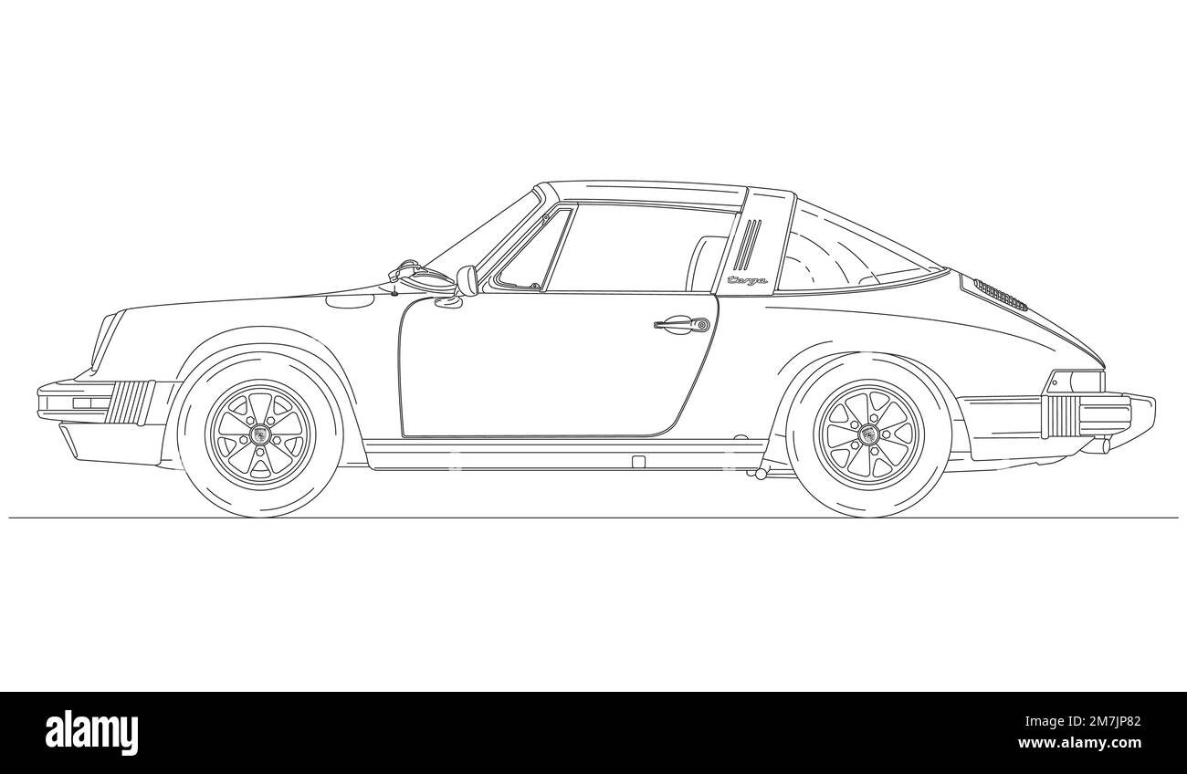 Targa 911 Banque d'images détourées - Alamy