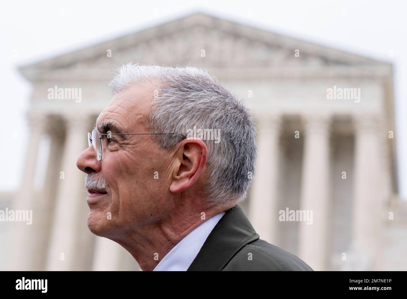 Former Solicitor General Donald Verrilli Jr., stands outside the ...