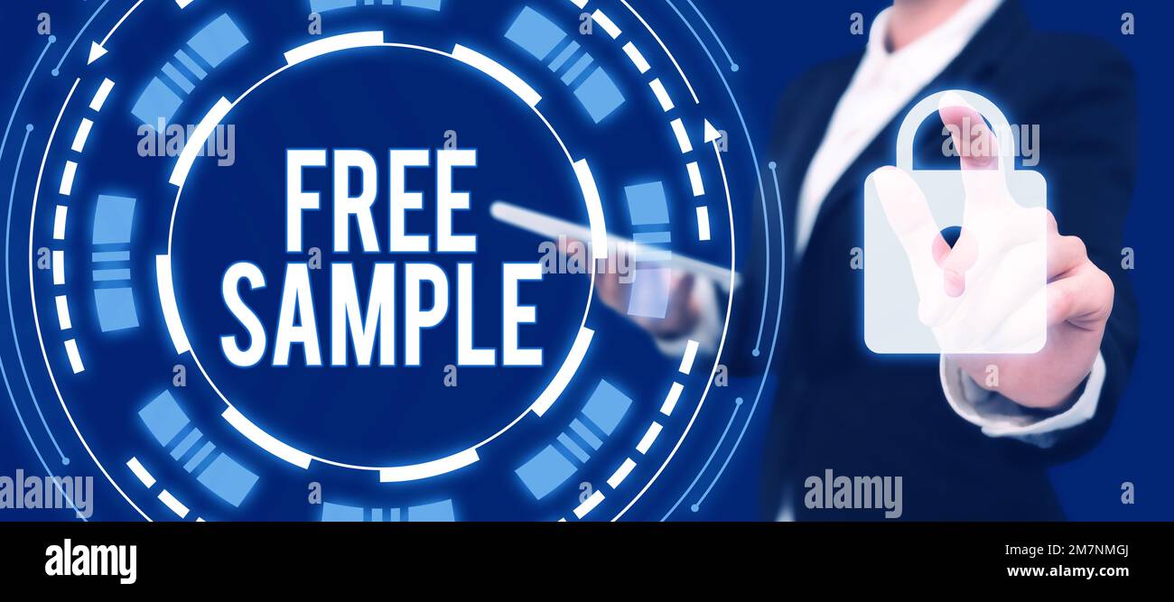 Affichage conceptuel échantillon gratuit. Approche commerciale partie ...