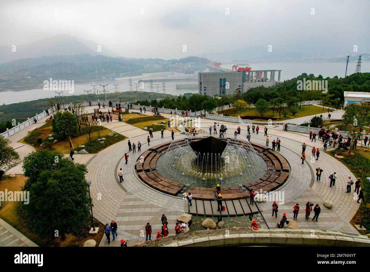 Le projet du barrage des Trois Gorges, fleuve, Chine Photo Stock - Alamy