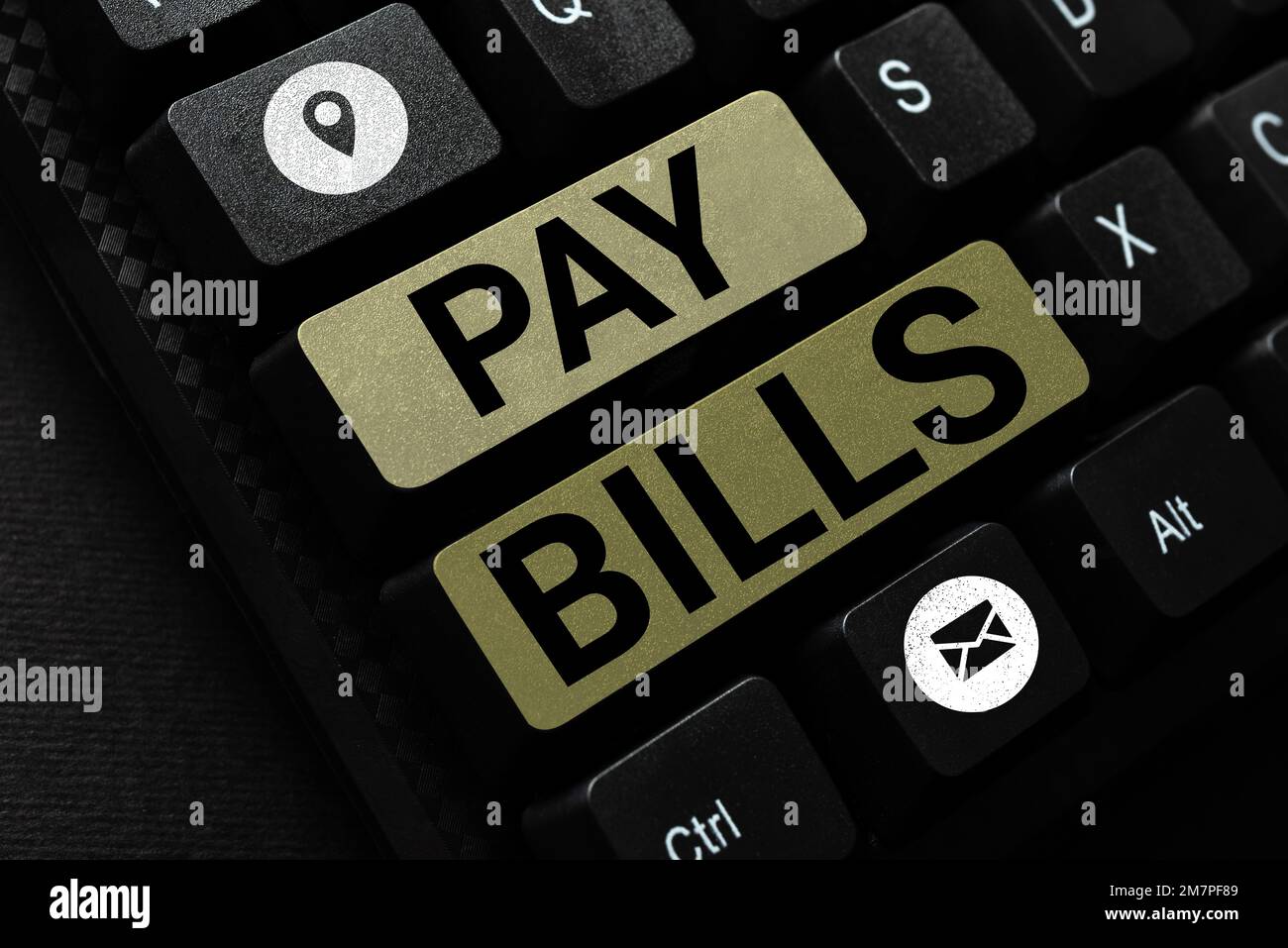 Légende conceptuelle factures de paiement. Concept signification liste ...