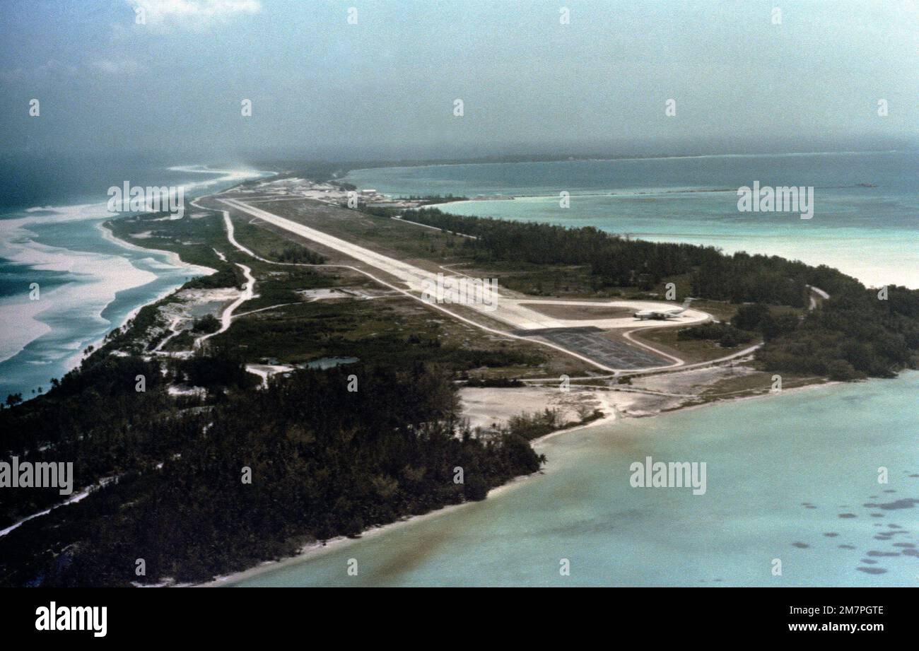 Une vue aérienne de diego garcia Banque de photographies et d’images à haute résolution - Alamy