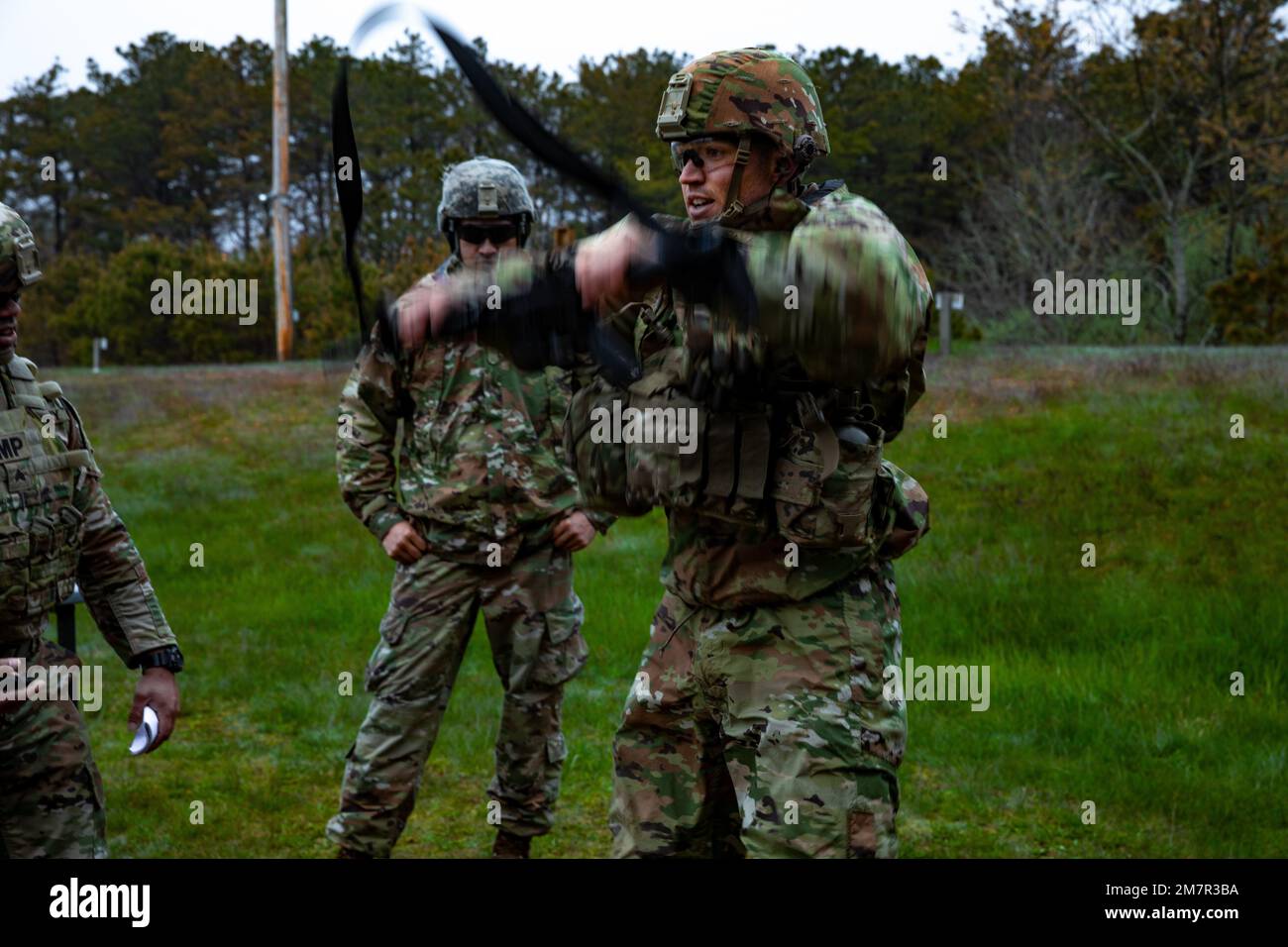 A ÉTATS-UNIS Un soldat de la Garde nationale de l'Armée participant à ...