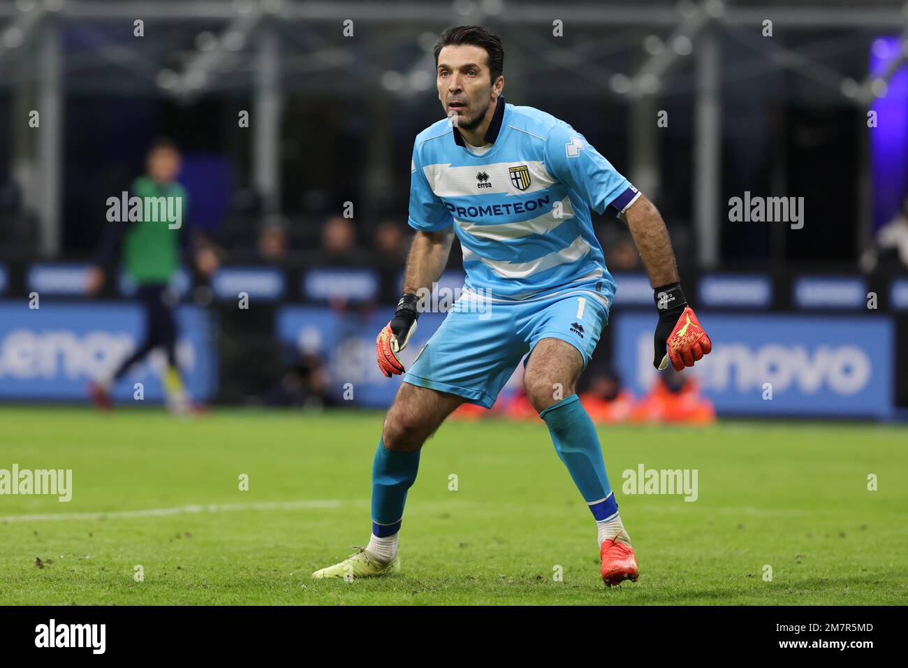 Milan, Italie, 10/01/2023, Gianluigi Buffon de Parme Calcio en action ...