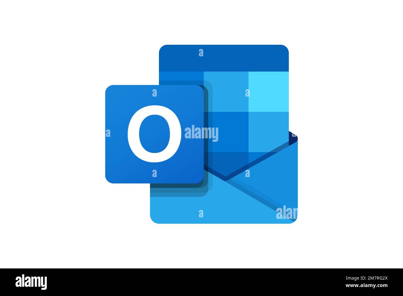 Microsoft Outlook, logo, fond blanc Photo Stock - Alamy