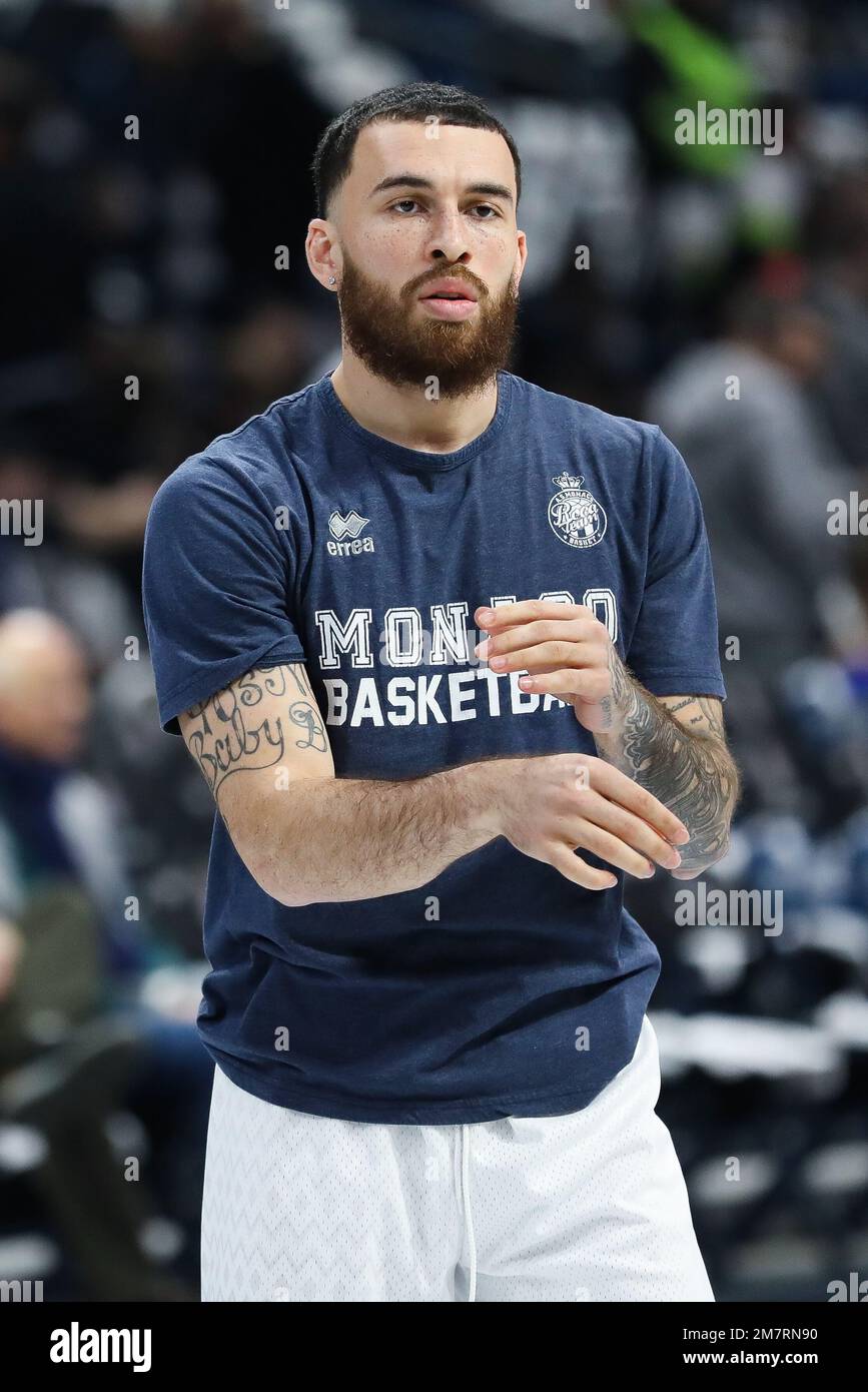 Belgrade, Serbie, 5 janvier 2023. Mike James d'AS Monaco réagit lors du ...