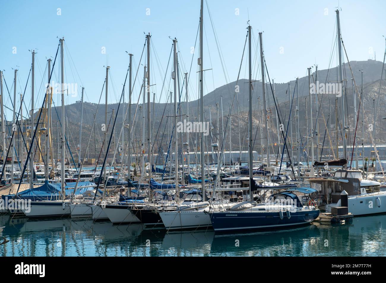 Carthagène, Espagne : 2022 23 novembre : Port de plaisance dans la ...