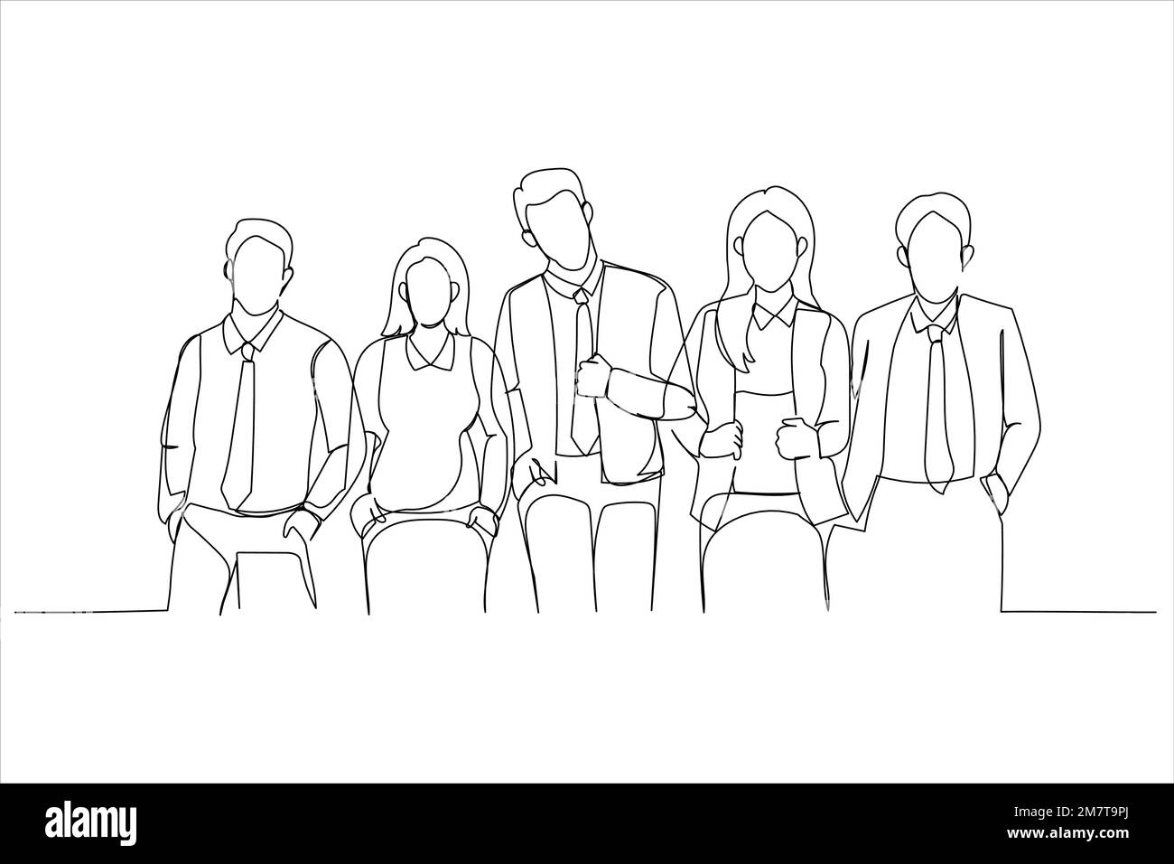 Dessin animé de personnes heureuses dans des vêtements adaptés pour le ...