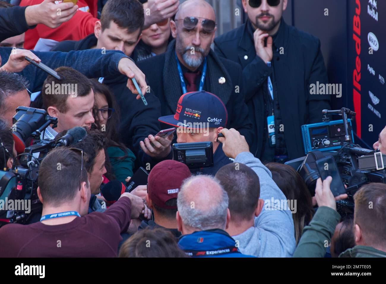 01.03.2019. Montmeló, Espagne, presse interviewer le pilote de Red Bull ...