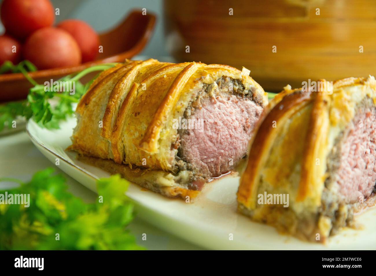 Le bœuf Wellington est un plat de steak d'origine anglaise, fait de ...