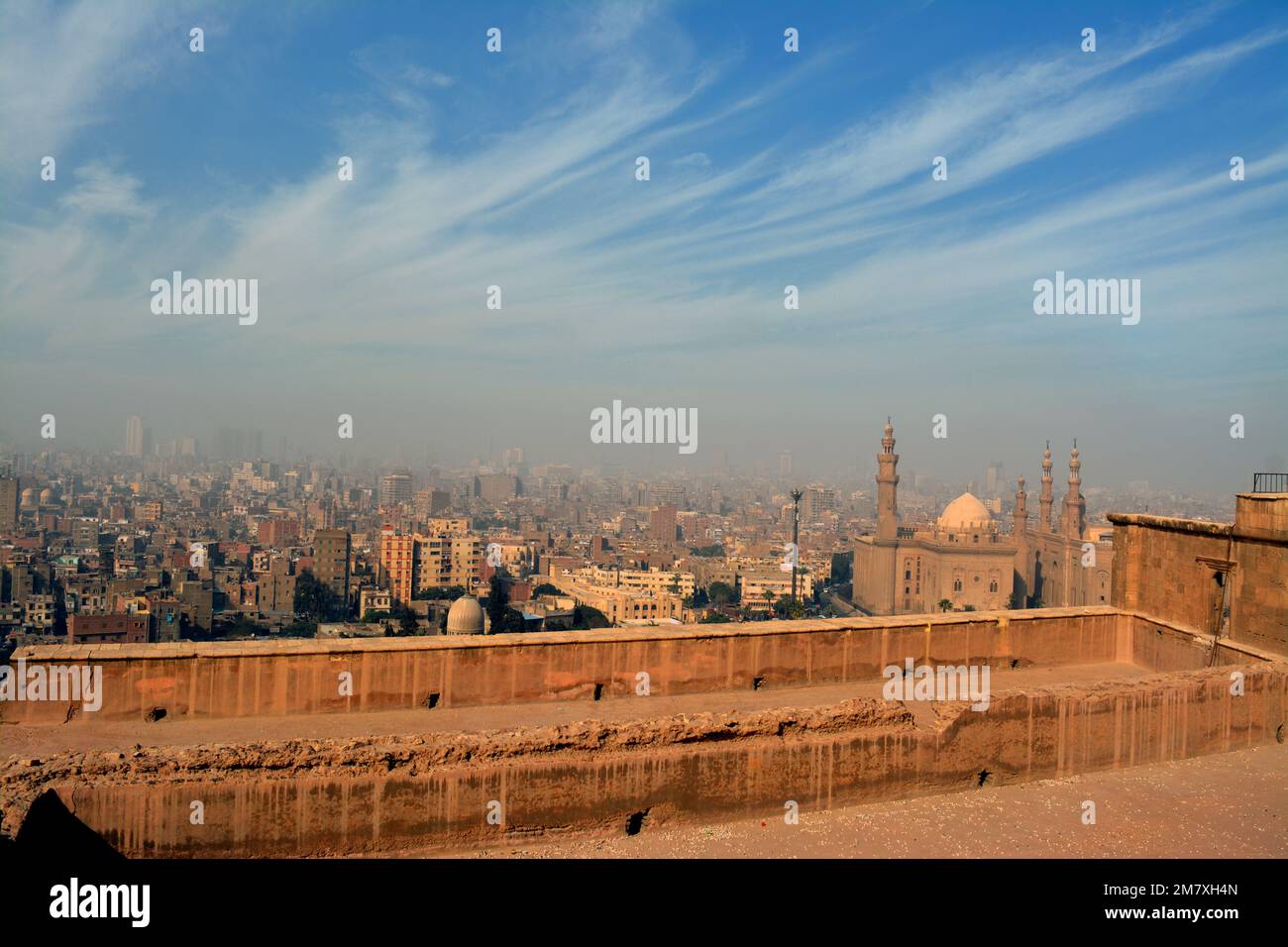 Le Caire, l'Egypte, 7 janvier 2023: Vue aérienne de la vieille ville du ...