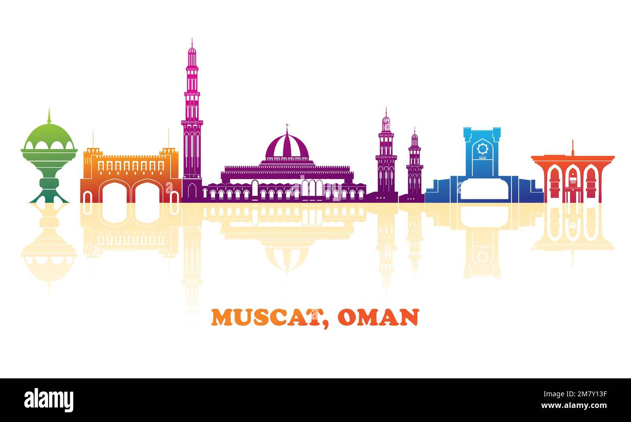 Muscat oman architecture Banque d'images vectorielles - Alamy