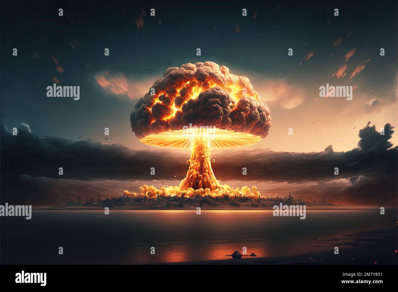 Atom bomb explosion Banque de photographies et d’images à haute ...