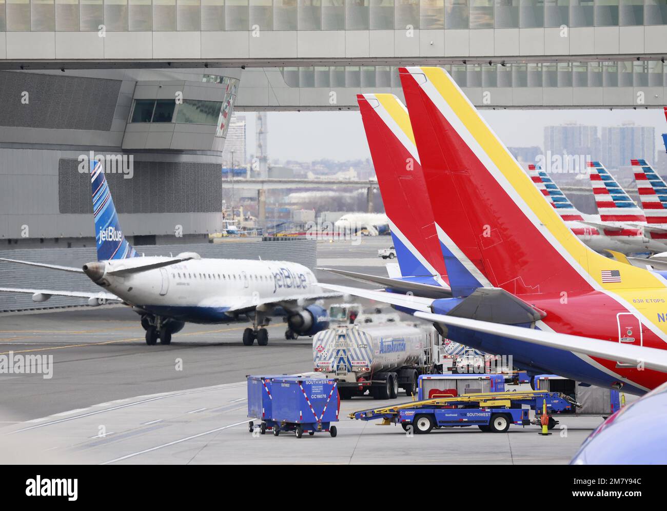 New York États Unis 10th Janvier 2023 Les Avions Commencent à
