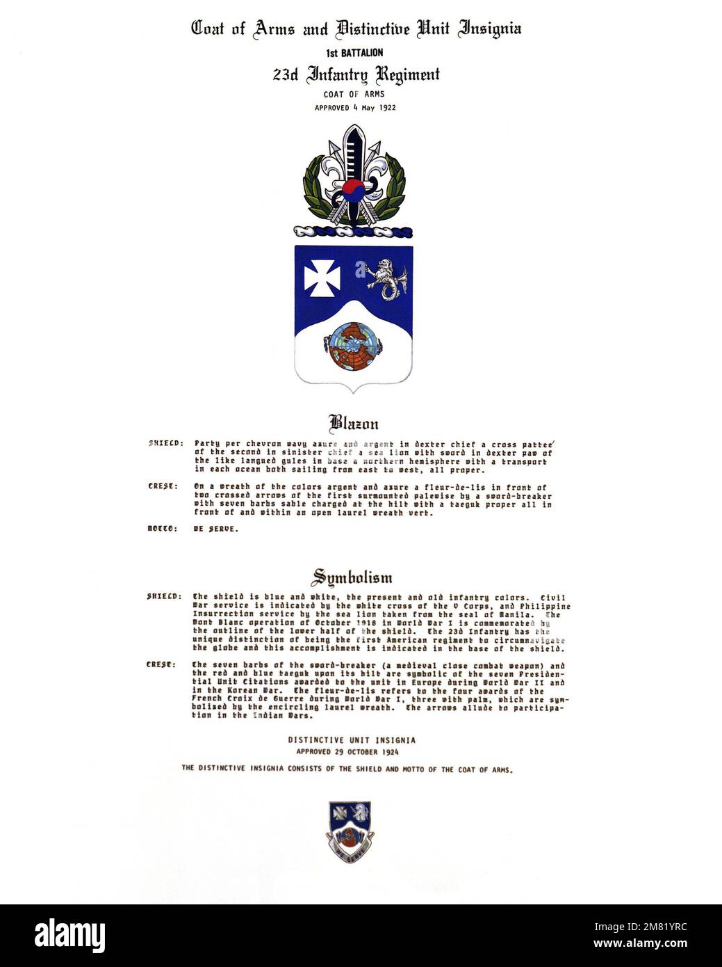 23ème régiment d'infanterie Banque d'images détourées - Alamy