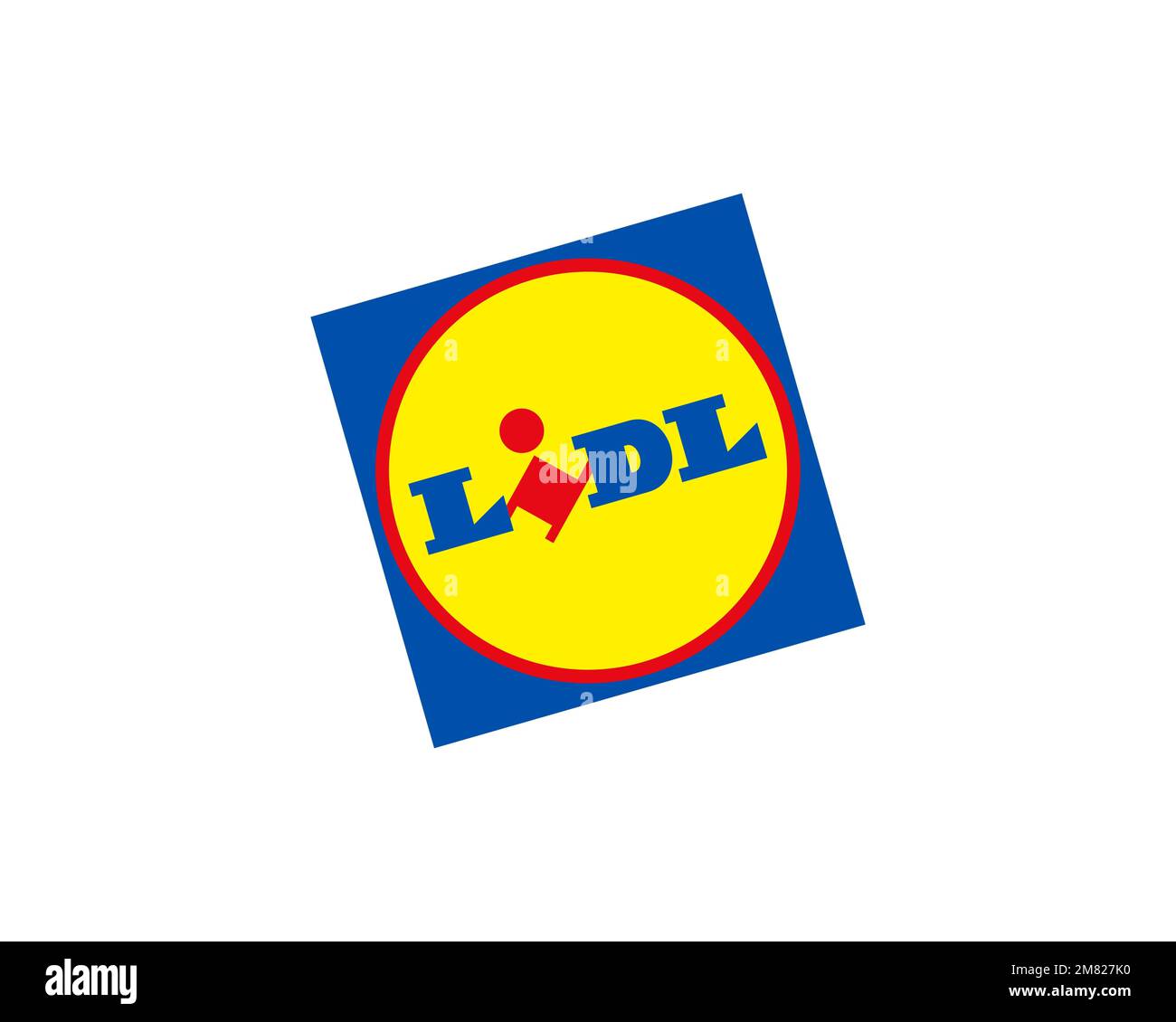 Lidl, logo pivoté, fond blanc Photo Stock - Alamy