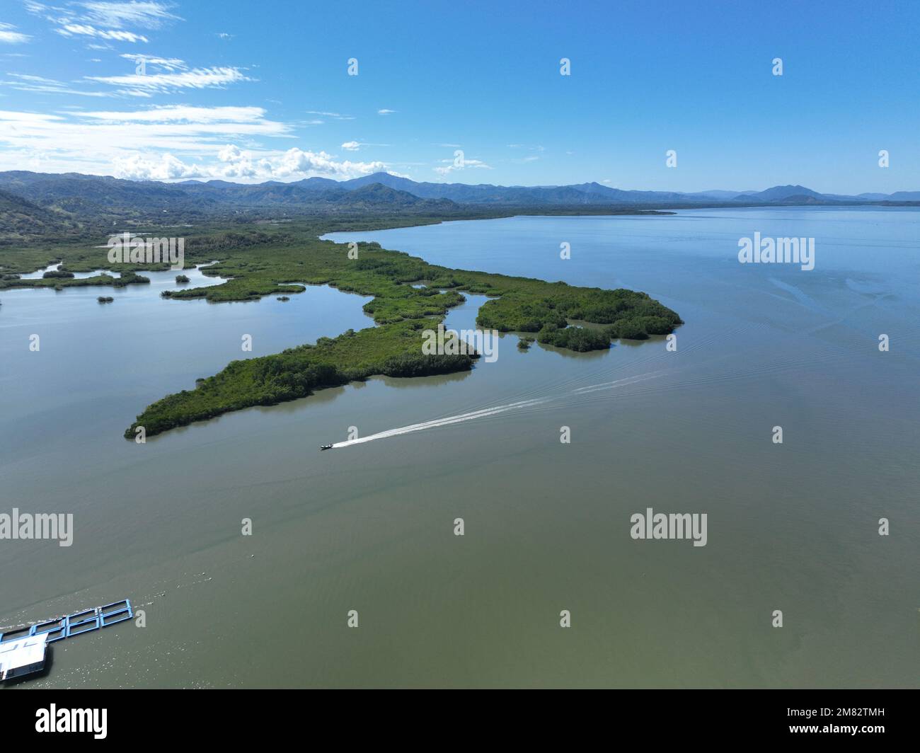 Golfo de Nicoya, Isla Venado, mangrove et autres îles tropicales dans le Pacifique du Costa Rica ...