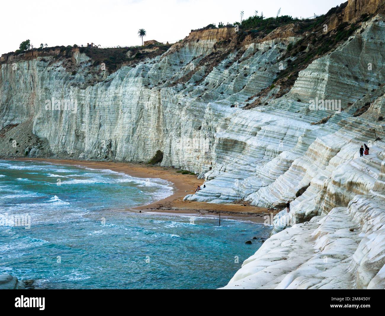 La Scala dei Turchi (escalier des Turcs) est une falaise rocheuse sur ...