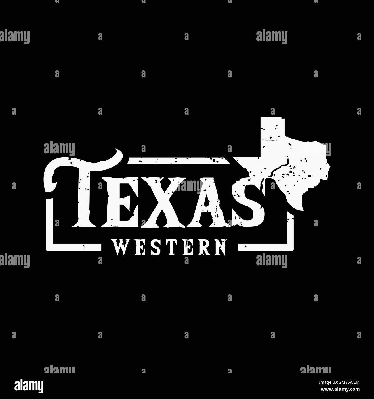 Symbole et embleme du texas Banque d'images noir et blanc - Alamy