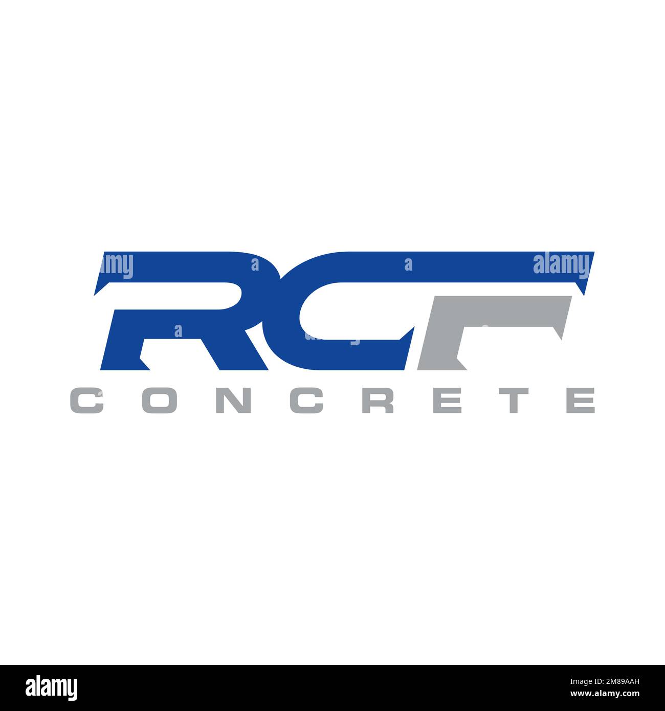 Simple lettre ou mot FCR sans serif sport police image graphique icône ...