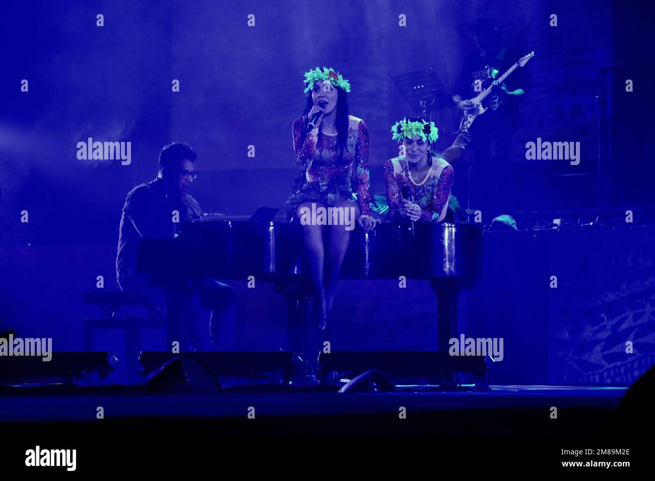 Leon, Mexique. 12 JANVIER 2023 : les acteurs exécutent le thème ...