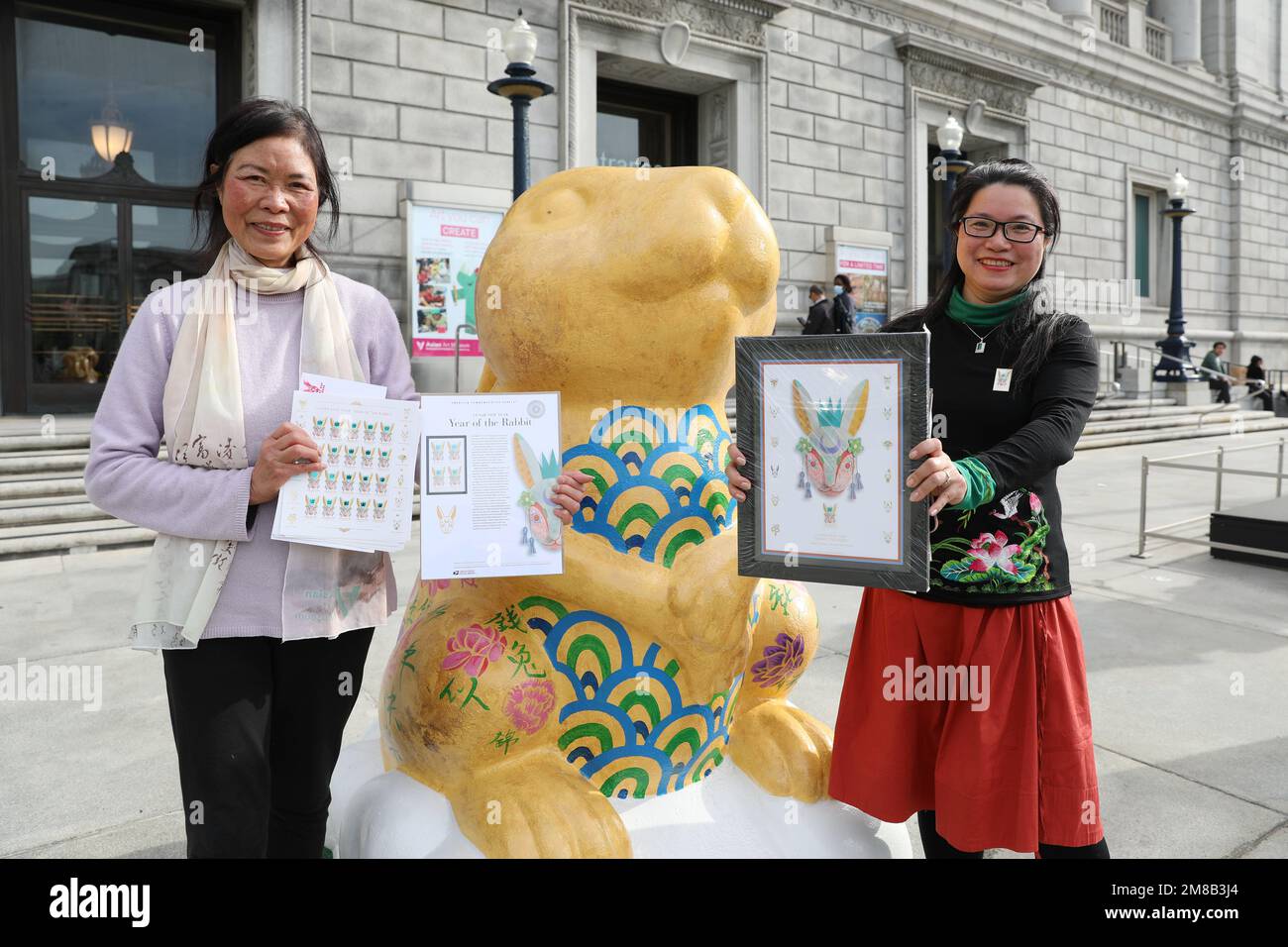 San Francisco, États-Unis. 12th janvier 2023. Les gens présentent des ...