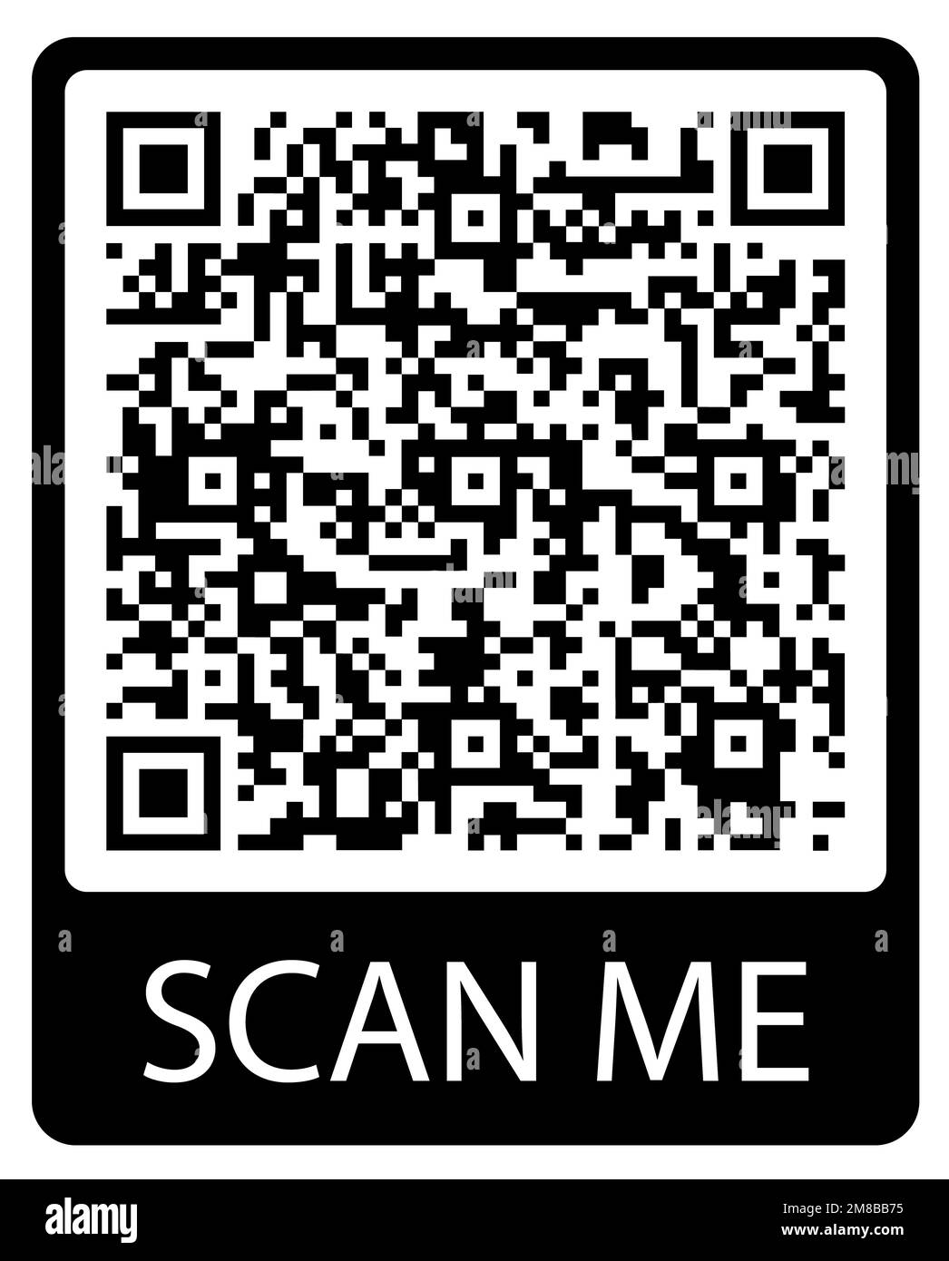 Code QR avec numérisation de texte. Concept d'identité dans le ...