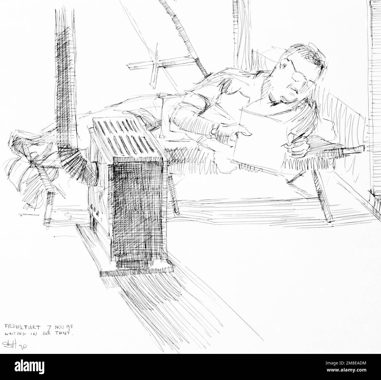 Illustration : 'dessin de la pate'. Artiste: Sieger Hartgers. Numéro de ...