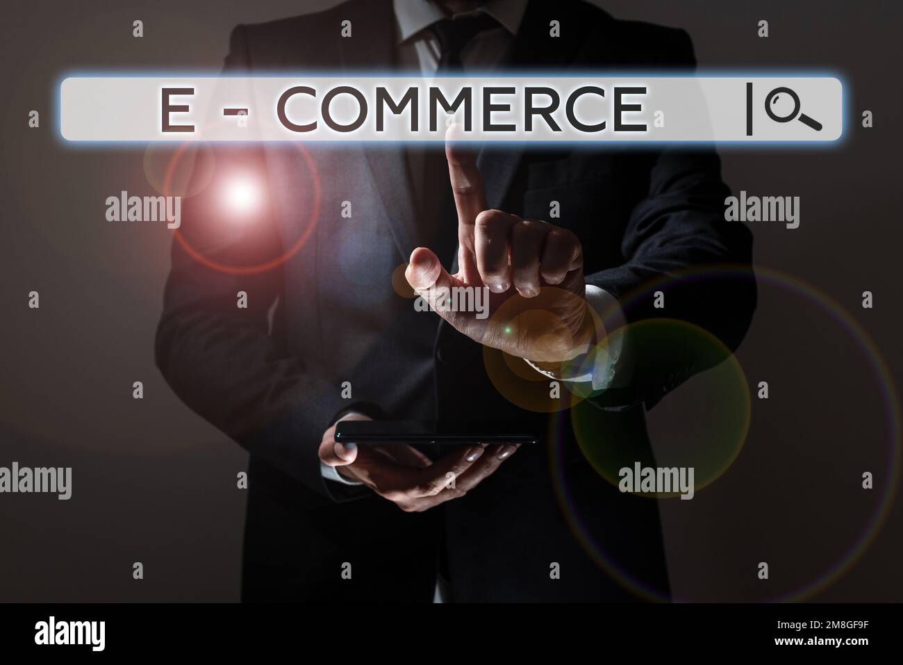 Légende du texte présentant E Commerce. Transactions commerciales d ...