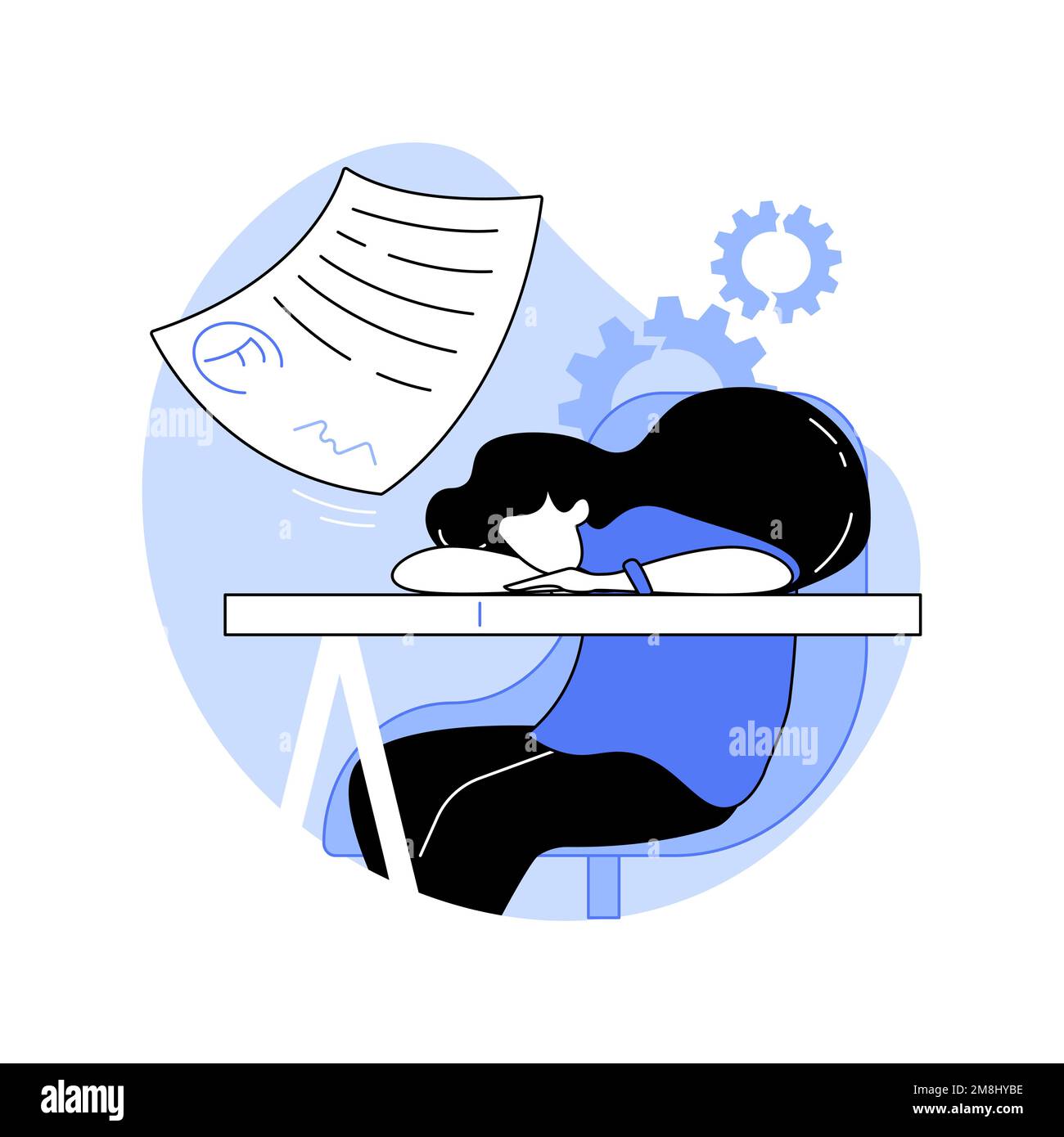 Echec du test des illustrations vectorielles de dessin animé isolées ...