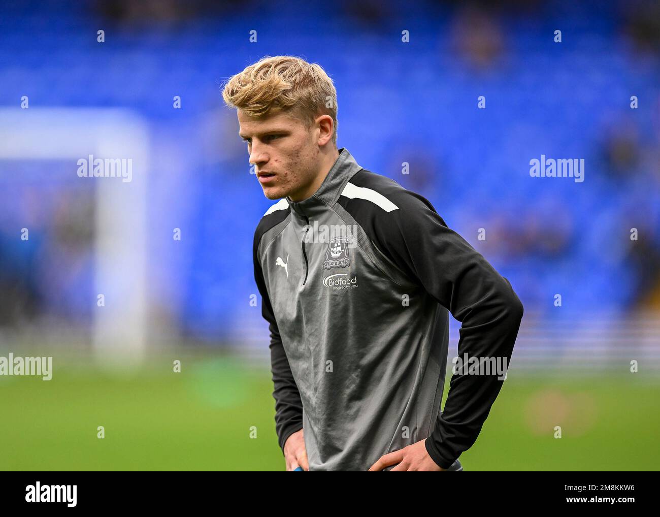 Le défenseur de Plymouth Argyle Saxon Earley (24) lors du match Sky Bet ...