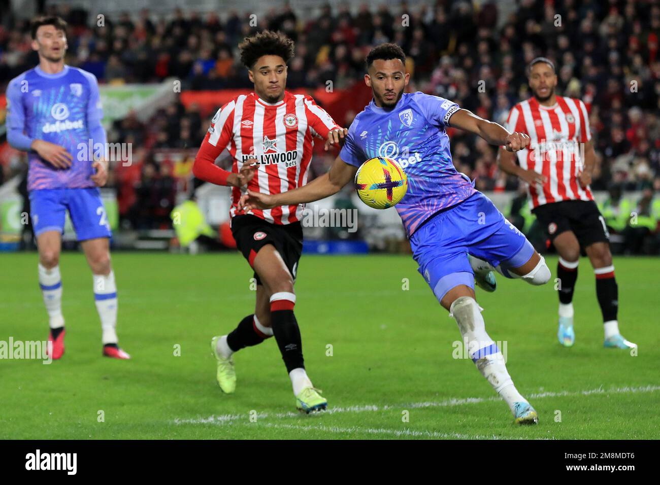 Londres, Royaume-Uni. 14th janvier 2023. Kevin Schade du FC Brentford ...