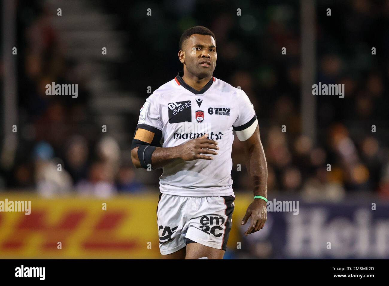 Tavite Veredamu de Lyon Rugby lors du match de la coupe des champions d ...