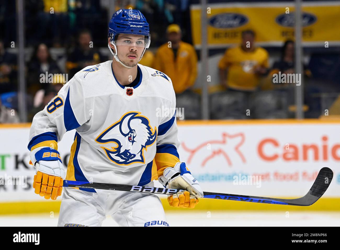 Buffalo Sabres defenseman Jacob Bryson (78) plays against the Nashville ...