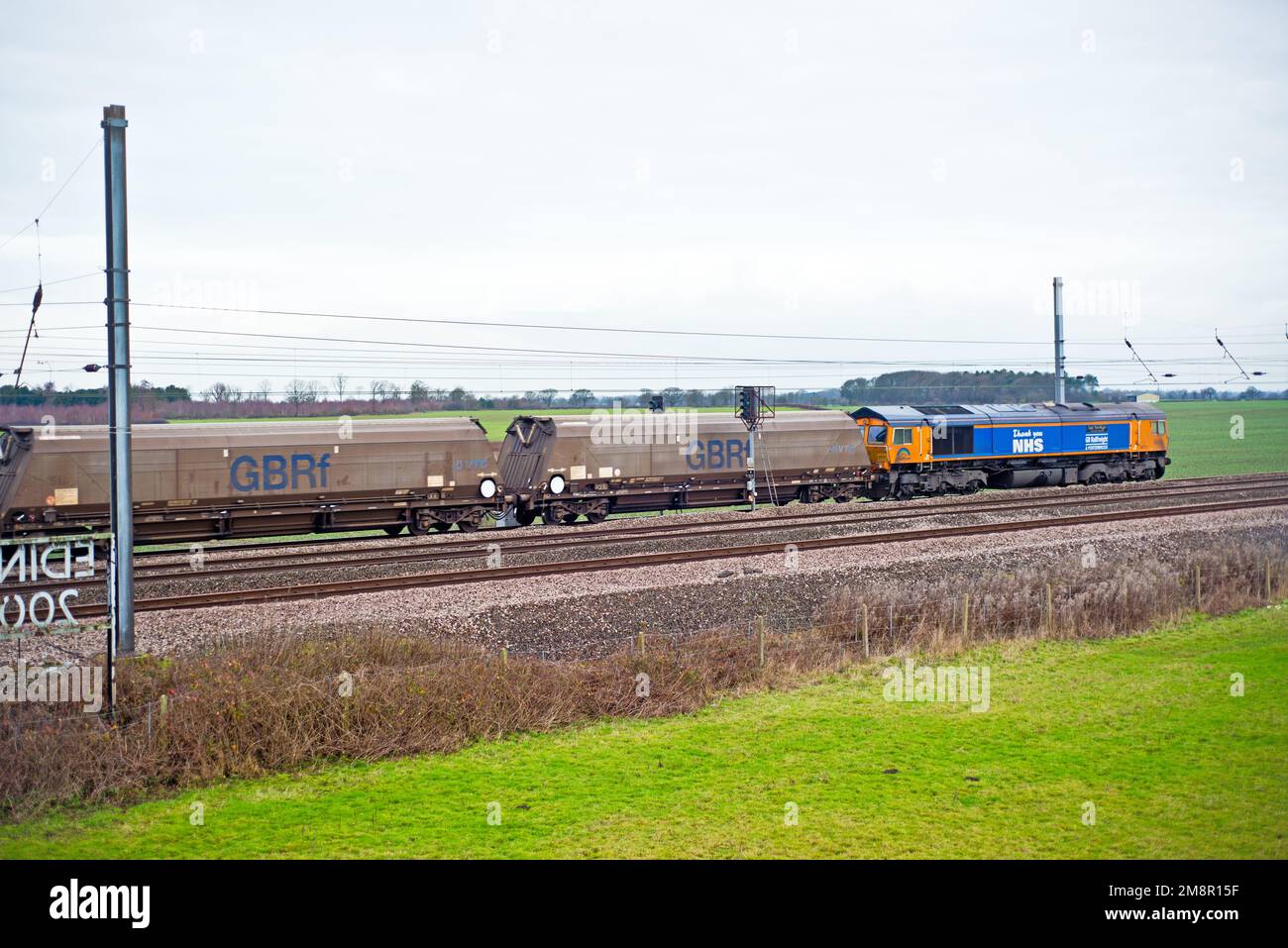 Tom moore, capitaine de locomotive classe 66732 Banque de photographies ...