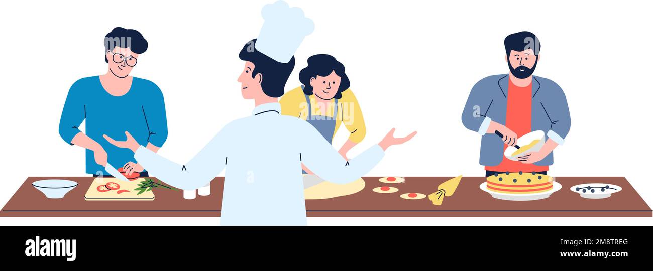 Atelier ou leçon de chef. Formation des chefs de restaurant, cuisine et ...