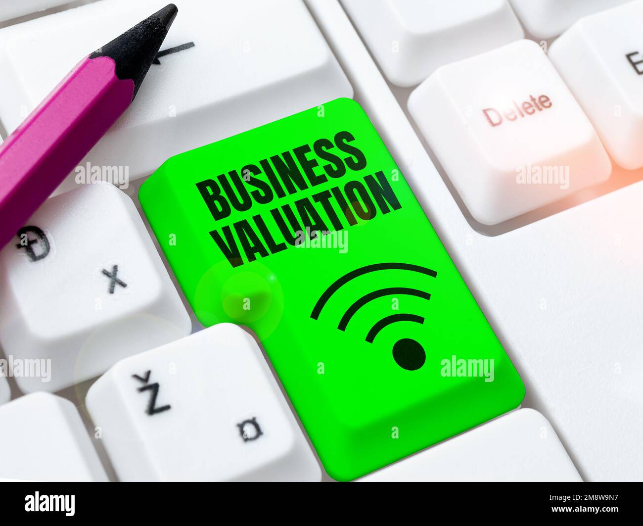 Affichage conceptuel évaluation commerciale. Mot écrit sur la ...