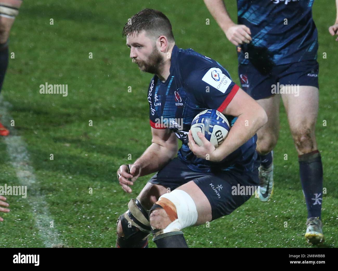 Ian Henderson du rugby d'Ulster pendant la coupe des champions, match ...