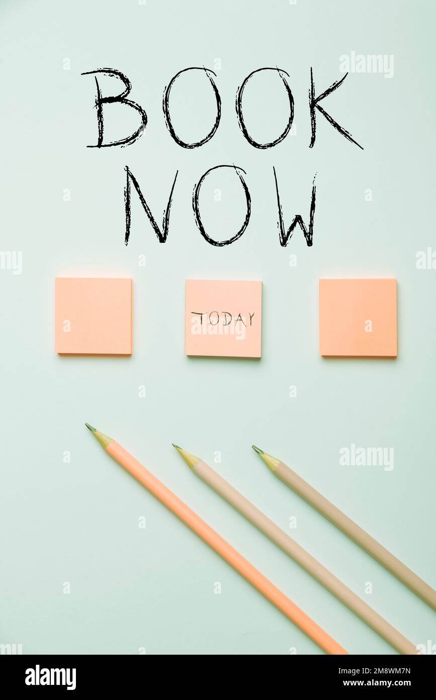 Affiche affichant réserver maintenant. Business Approach Réservez une ...