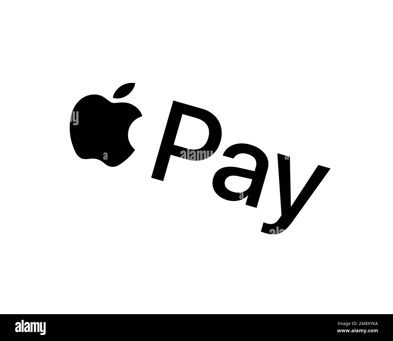 Symbole de paye pomme Banque d'images noir et blanc - Alamy