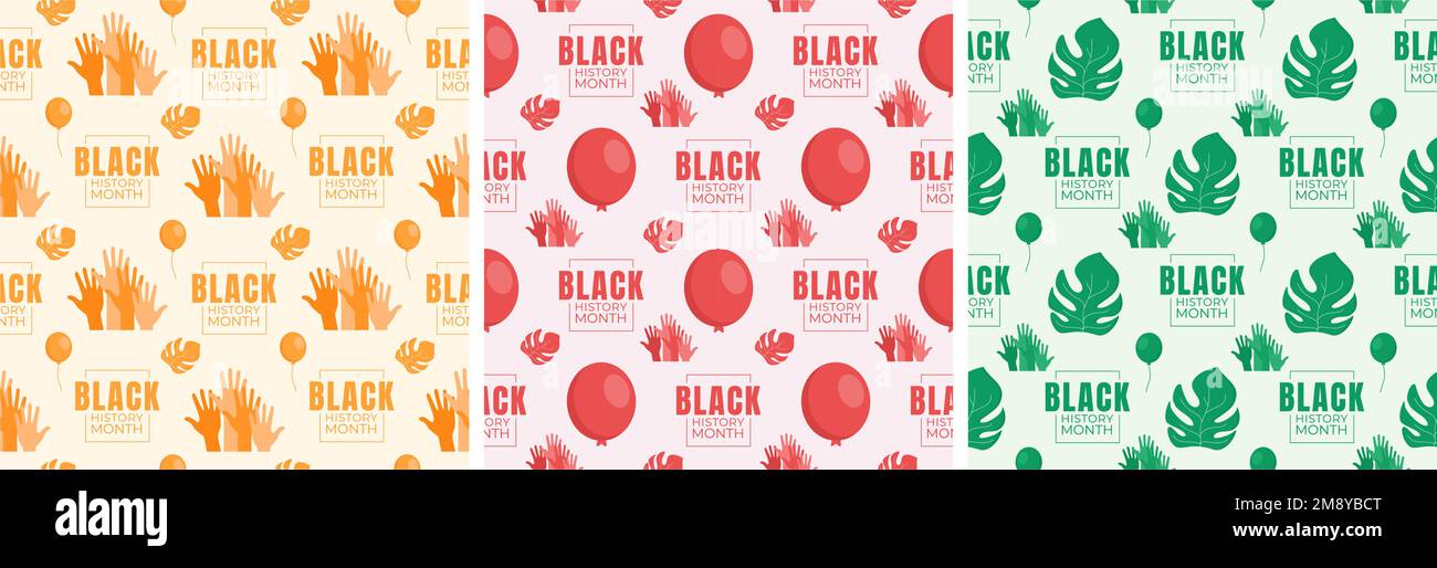 Le mois de l'histoire du noir modèle sans couture de vacances afro ...