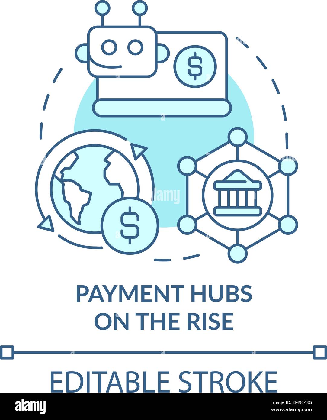 Economic hub Banque d'images vectorielles - Alamy