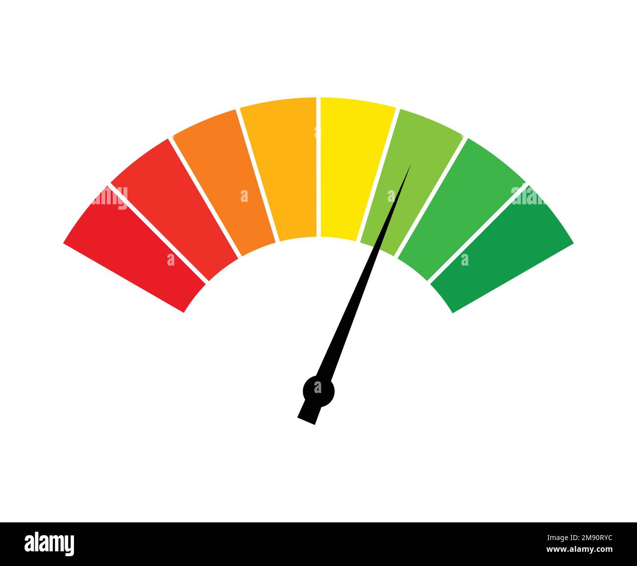 Indicateur d'affichage rond. Jauge de mesure de couleur avec cadran ...