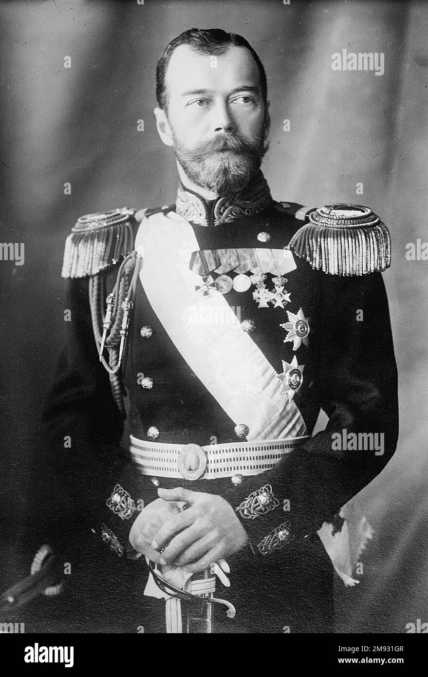 Nicholas ii of russia Banque d'images noir et blanc - Alamy