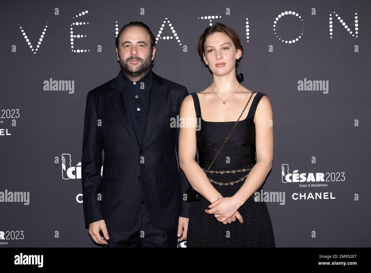 Vincent Macaigne et Lou Lampros assistent au Cesar - Revelations 2023 ...