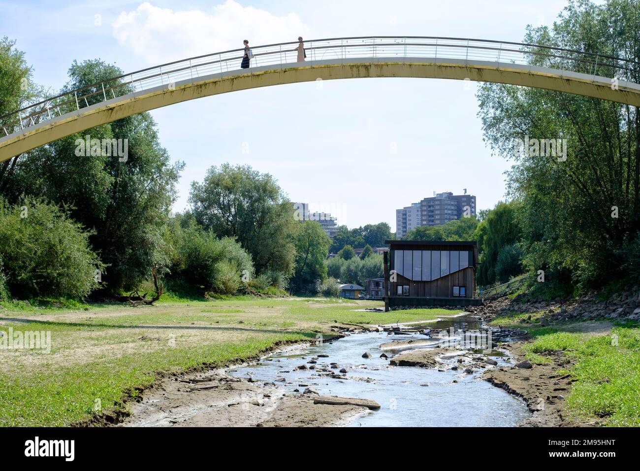 Pays-Bas,Ooyse Schependom, 23 août 2022: Maisons flottantes sur le lit ...