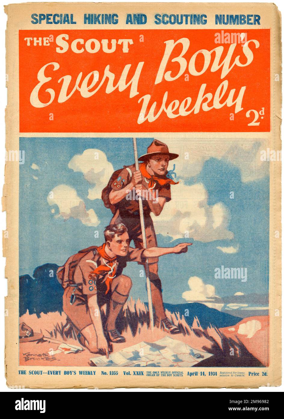 Couverture du magazine Scout, le « seul organe officiel hebdomadaire ...