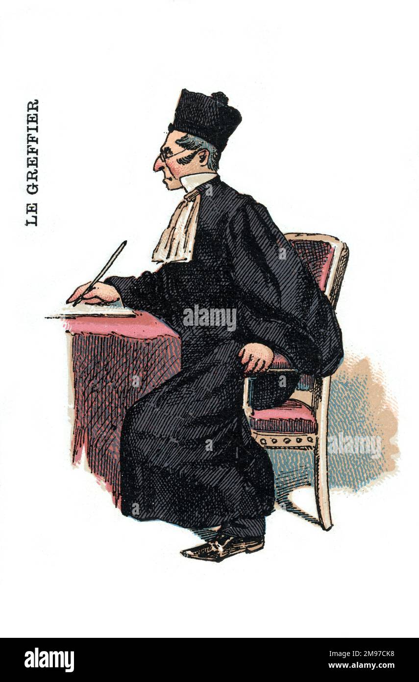 Jeu de cartes français - Oui ou non - série professions. Illustration d ...